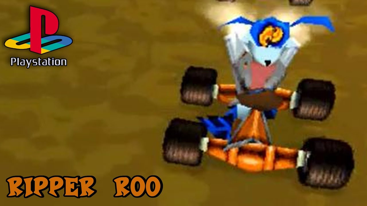 Crash Team Racing (PS1) - Ripper Roo Gameplay - YouTube