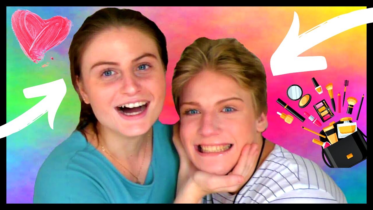Boyfriend Makeup Challenge 👉 Boys Wearing Makeup 2020 - YouTube