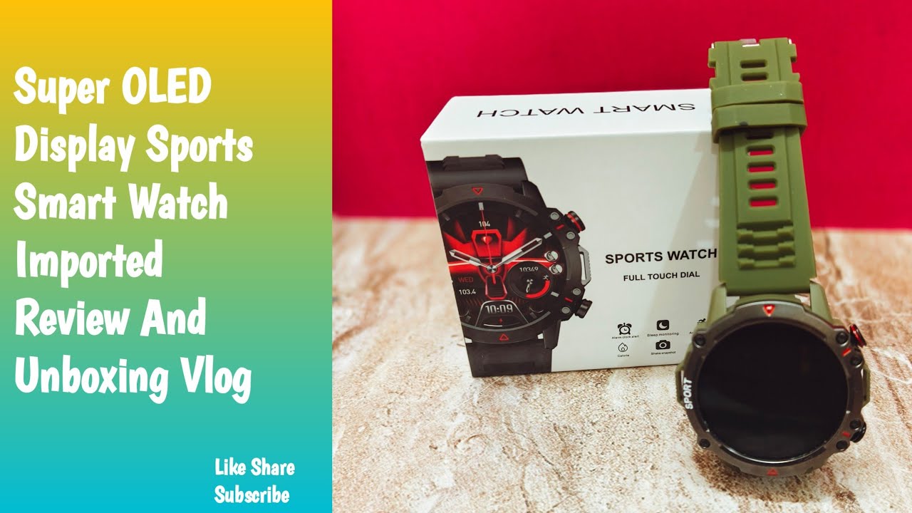 Super OLED Display Sports Smart Watch TF10 Pro Review And Unboxing ...