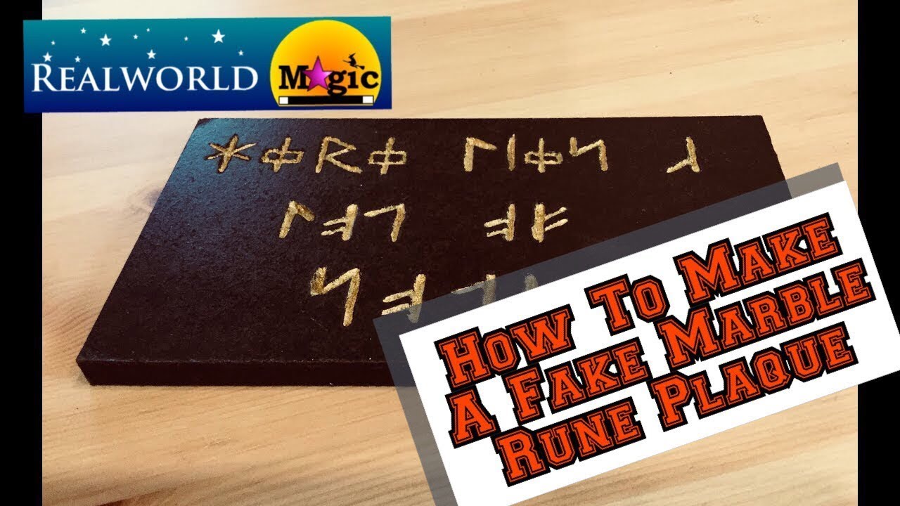 How to make a magical rune tablet fast - YouTube