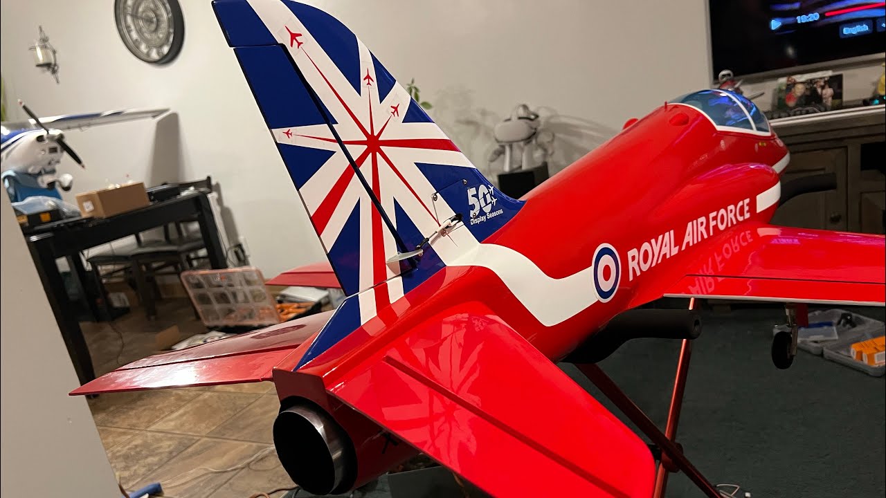 SebArt Mini BAe Hawk T1 V2 with 90mm Mercury EDF power Fan 1600kv ...