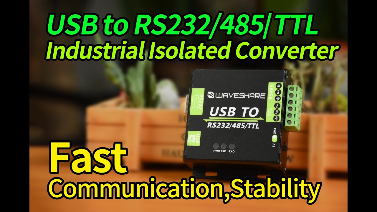Waveshare USB TO RS232/485/TTL Interface Converter, Industrial ...