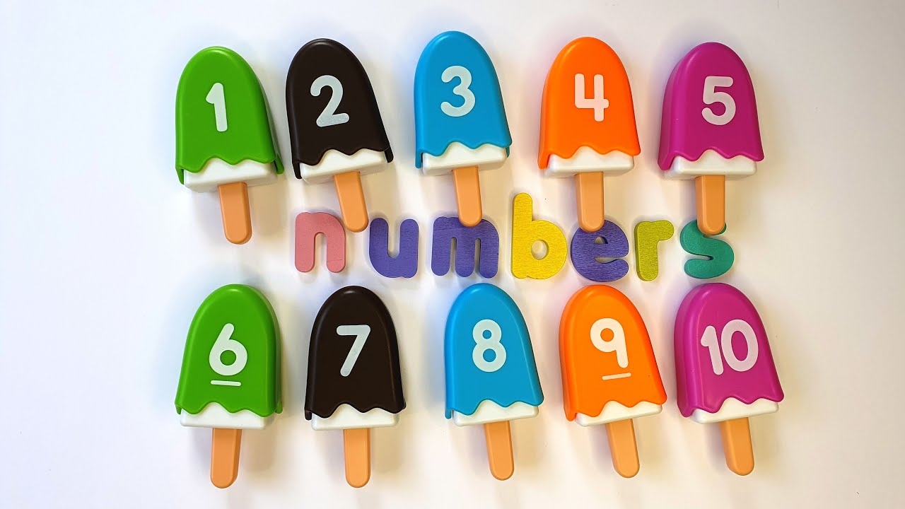 Learn numbers & colors with popsicles #bestlearningvideos #numbers # ...