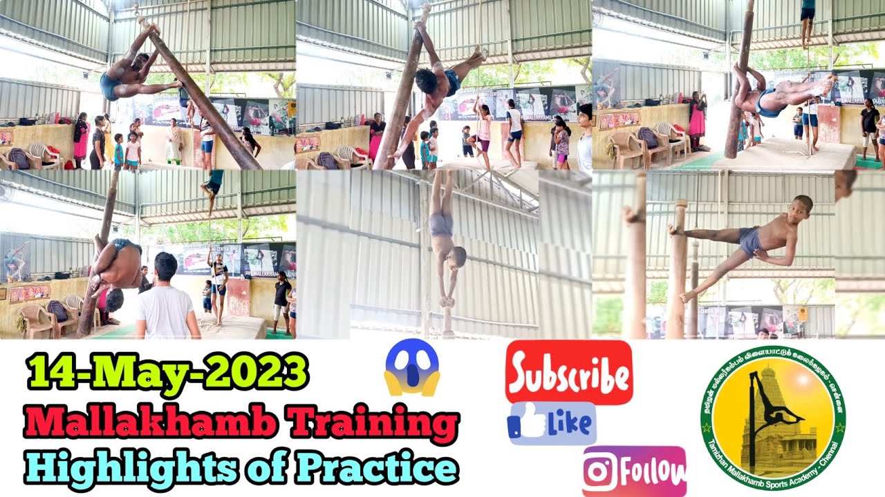 Mallakhamb Training Videos | 14 May 2023 Practice Highlights - Tamizhan ...