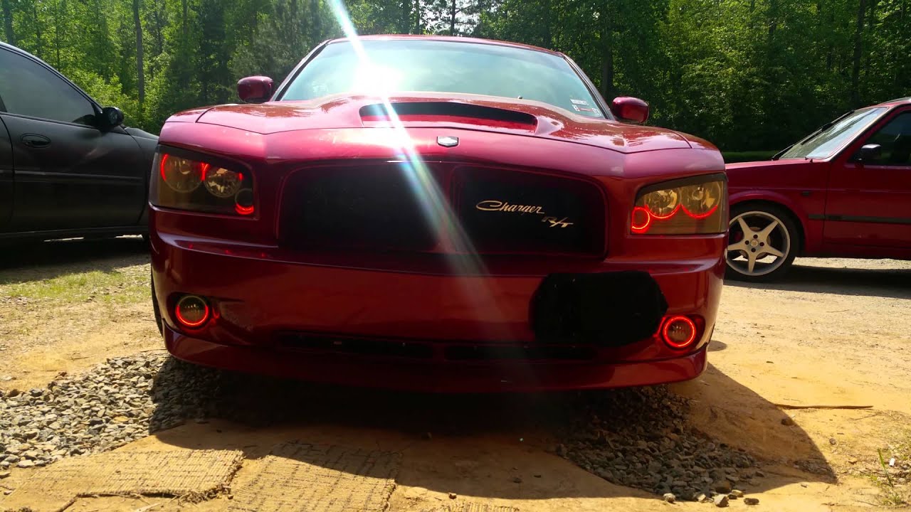 06 CHARGER R/T RED PLASMA HALO'S - YouTube
