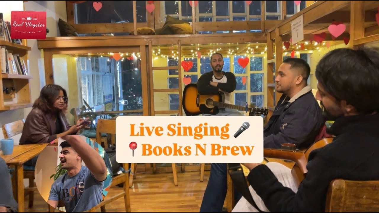 Books N Brew Chandigarh | Live singing | Lovely #ambience #food #music ...
