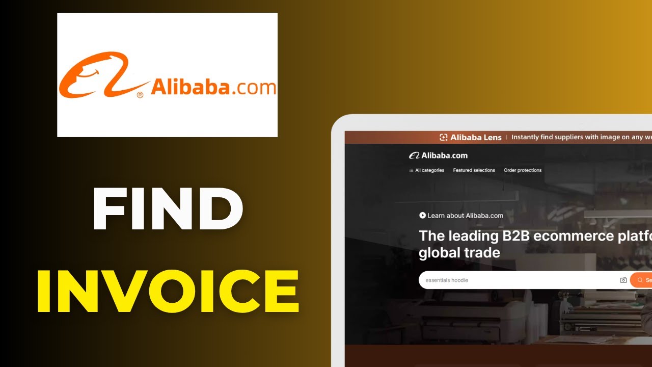 How To Find The Invoice On Alibaba - YouTube