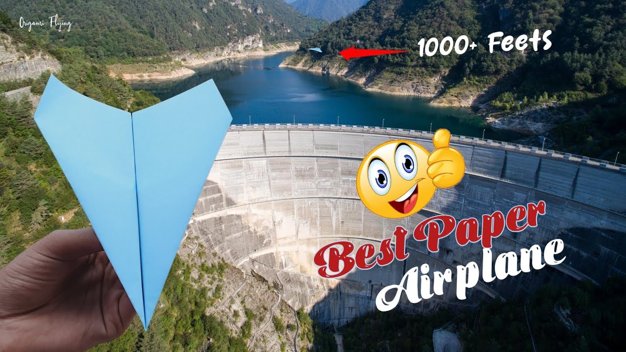 How to Make a Really Good Paper Airplane Easy | This Paper Plane will ...