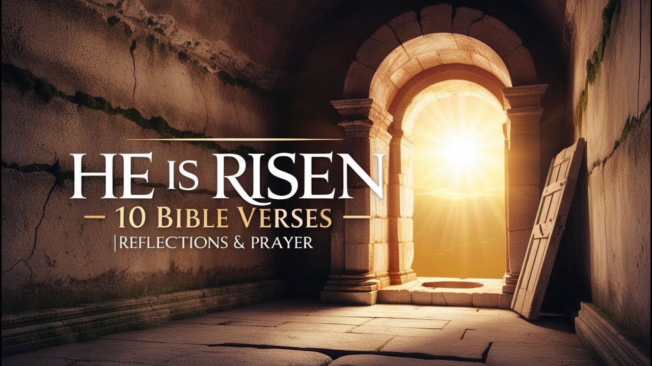 He Is Risen 10 Powerful Resurrection Bible Verses with Reflections & Prayer - YouTube