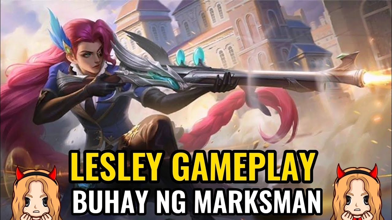 Lesley Gameplay - Ang Buhay ng Marksman (Lesley Build 2024) - YouTube