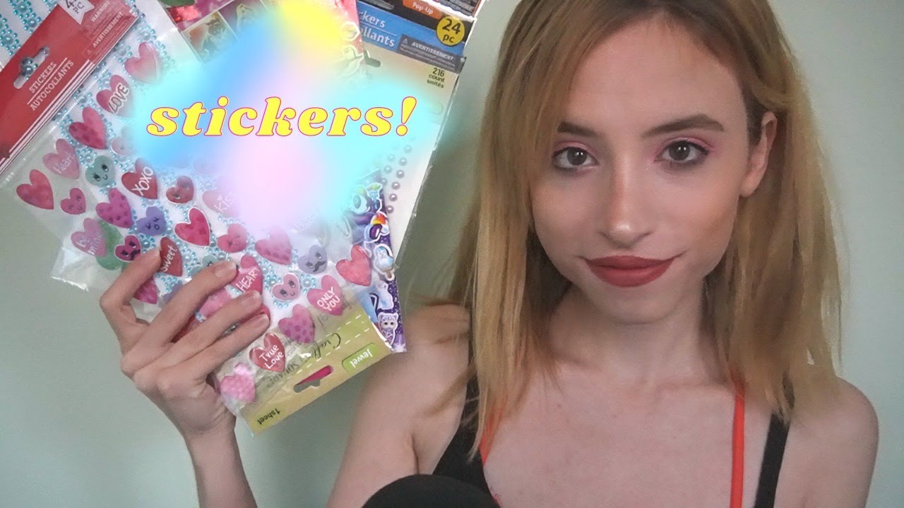 PLAYING WITH STICKERS ASMR - YouTube