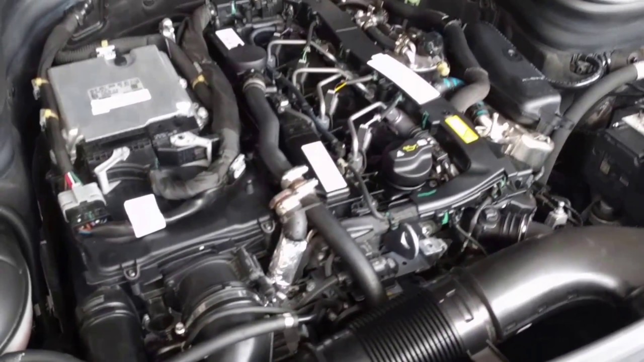 Mercedes Benz OM651 cold start - Kaltstart - YouTube