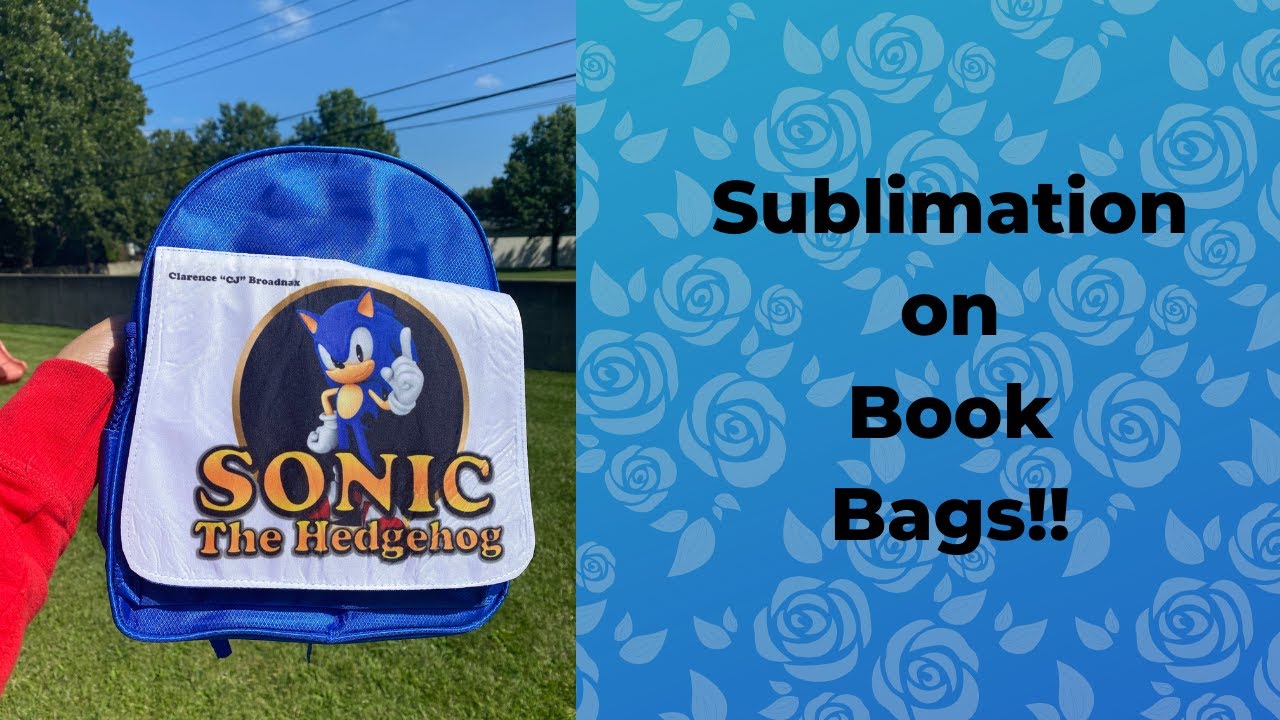 Sublimation: How to sublimate onto a BookBag! - YouTube
