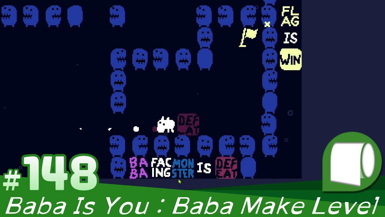 #148【 Baba Is You - Baba Make Level - 】Level Familiar - 15 : MONSTROUS ...