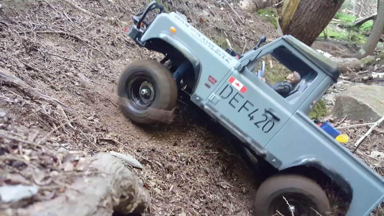D90 defender pickup at the gorge trail - YouTube