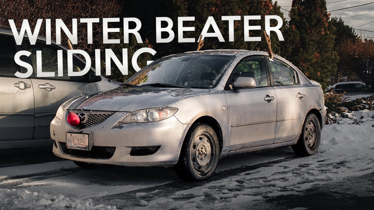 Winter Beater SNOW DRIFTING - YouTube