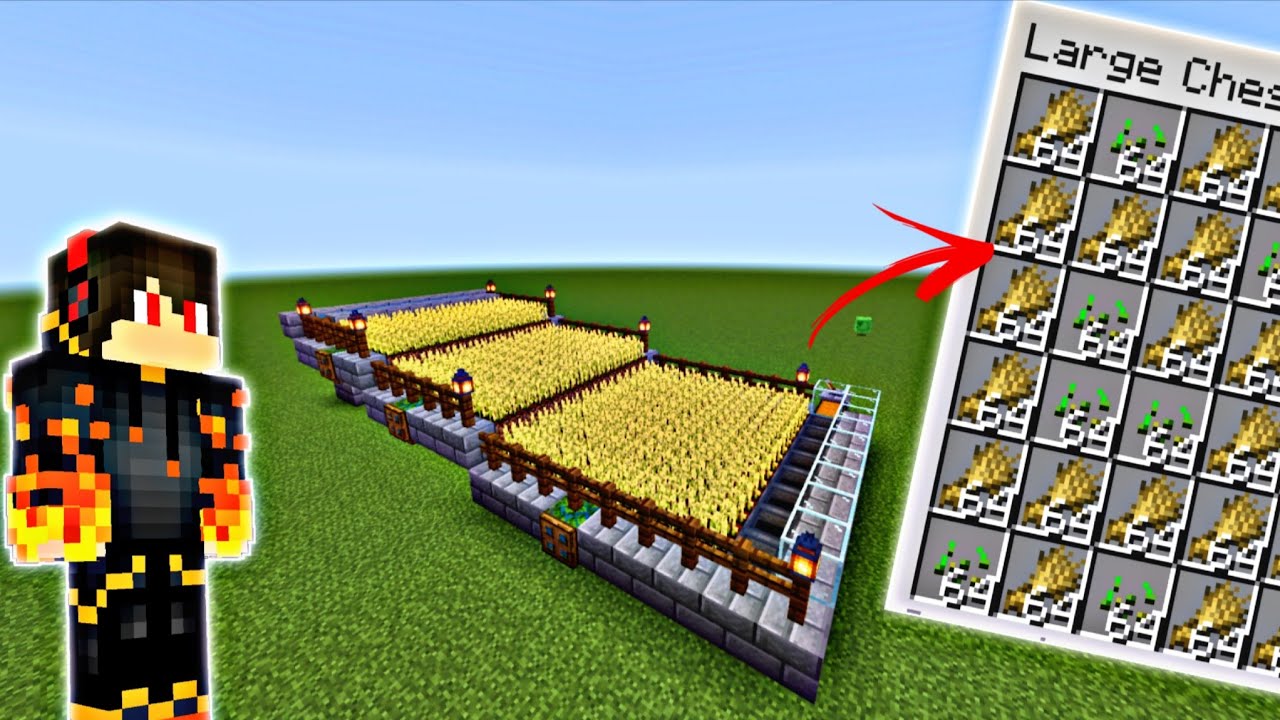 Best Automatic Wheat Farm 1.21 Minecraft Bedrock - YouTube