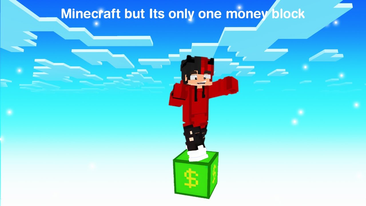 Minecraft BUT its only one money block - YouTube