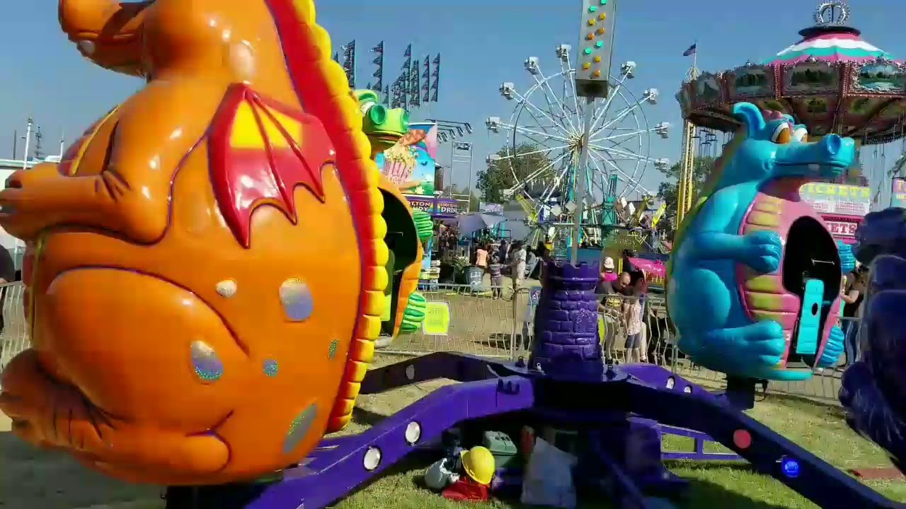 Lodi Grape Festival P-2, AA having fun going on different rides ...