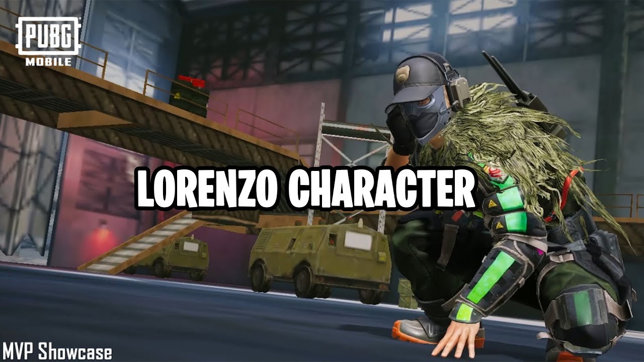 NEW CHARACTER LORENZO | PUBG MOBILE Pakistan Official - YouTube