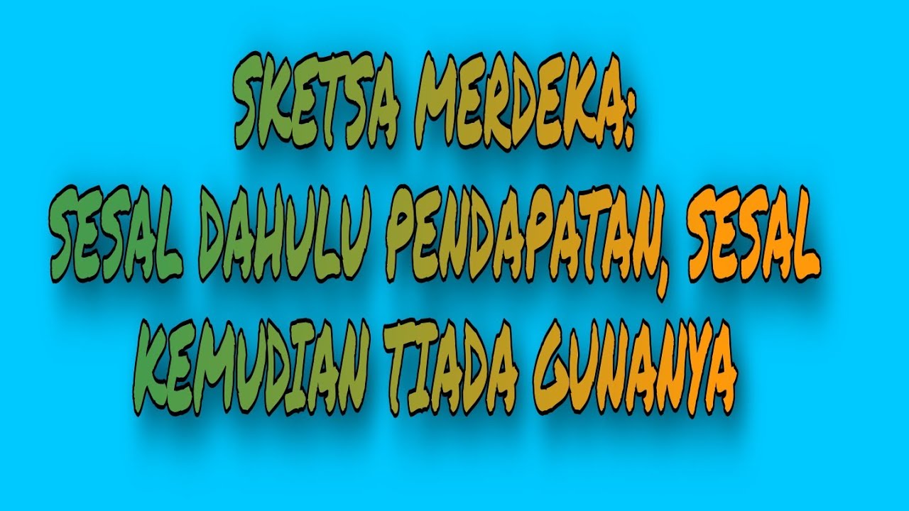 SKETSA PENDEK MERDEKA. - YouTube