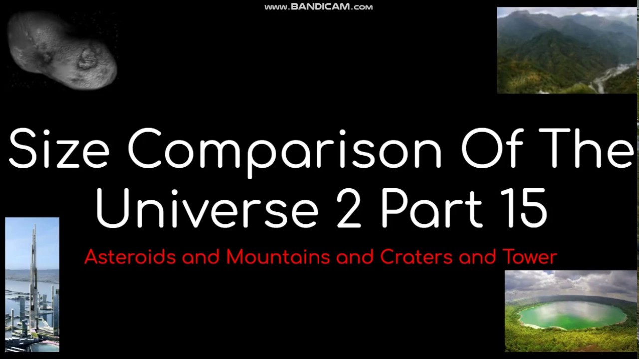 SIZE COMPARISON 2 PART 15 (1.5km ~ 2km) - YouTube