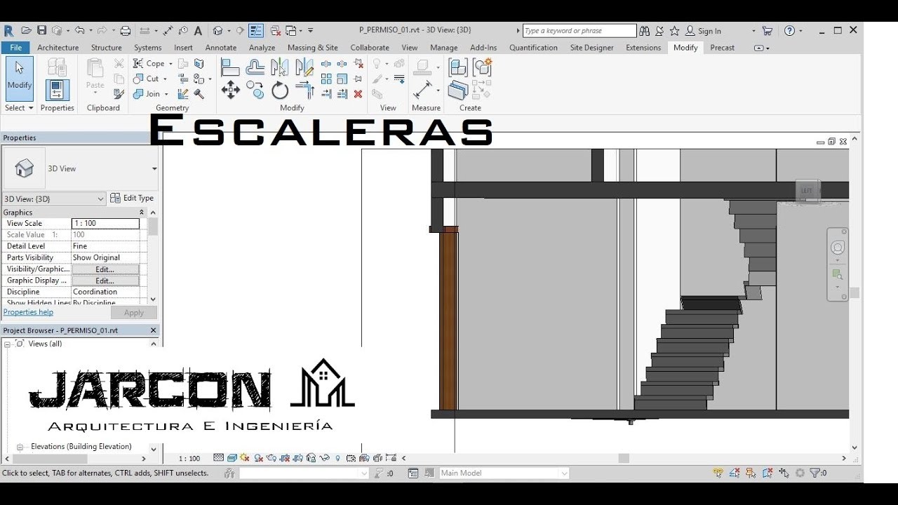 Escaleras - Tutorial Revit - YouTube