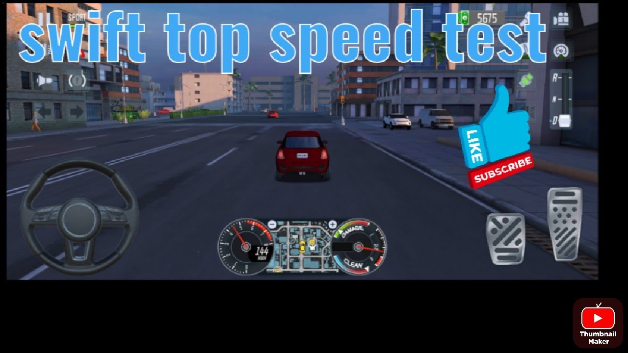 MARUTI SUZUKI SWIFT TOP SPEED TEST IN TAXI SIM 2022 - YouTube
