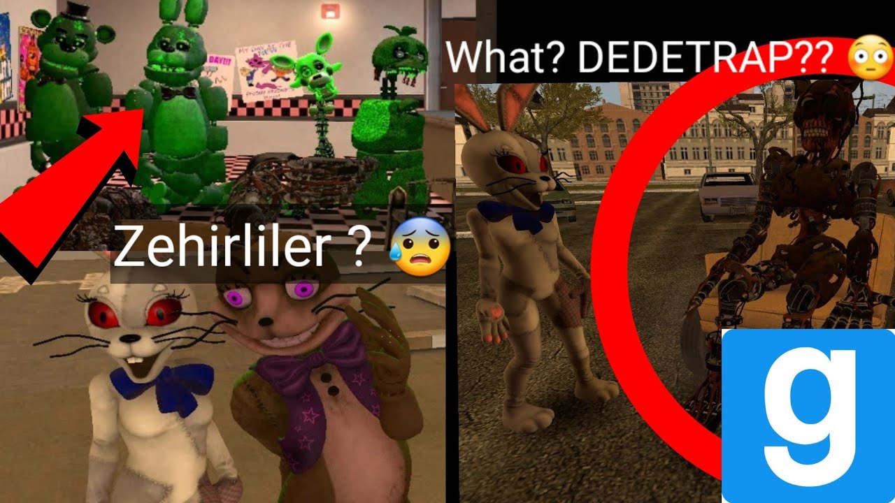 [GMOD FNaF] Vanny Burntrape Yardım ederek Glitchtrapi geri ...