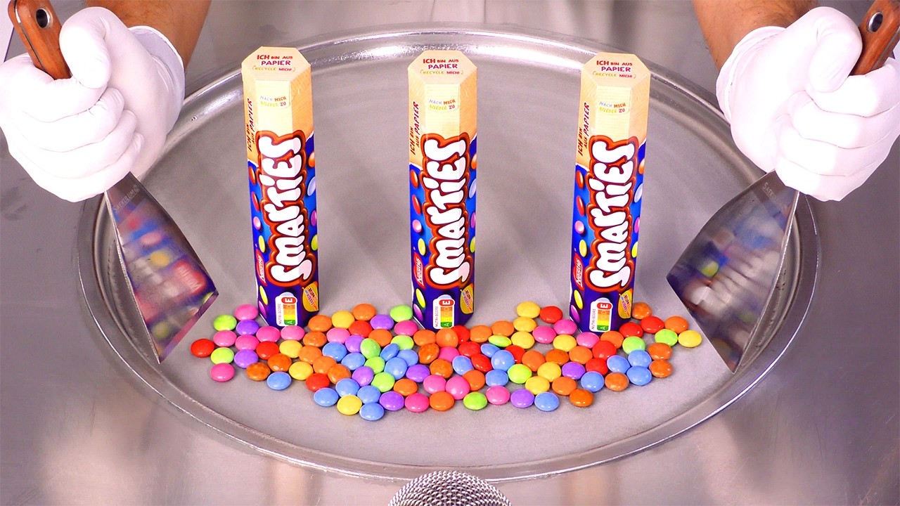 What Happens When You Combine SMARTIES with Ice Cream? ASMR - YouTube