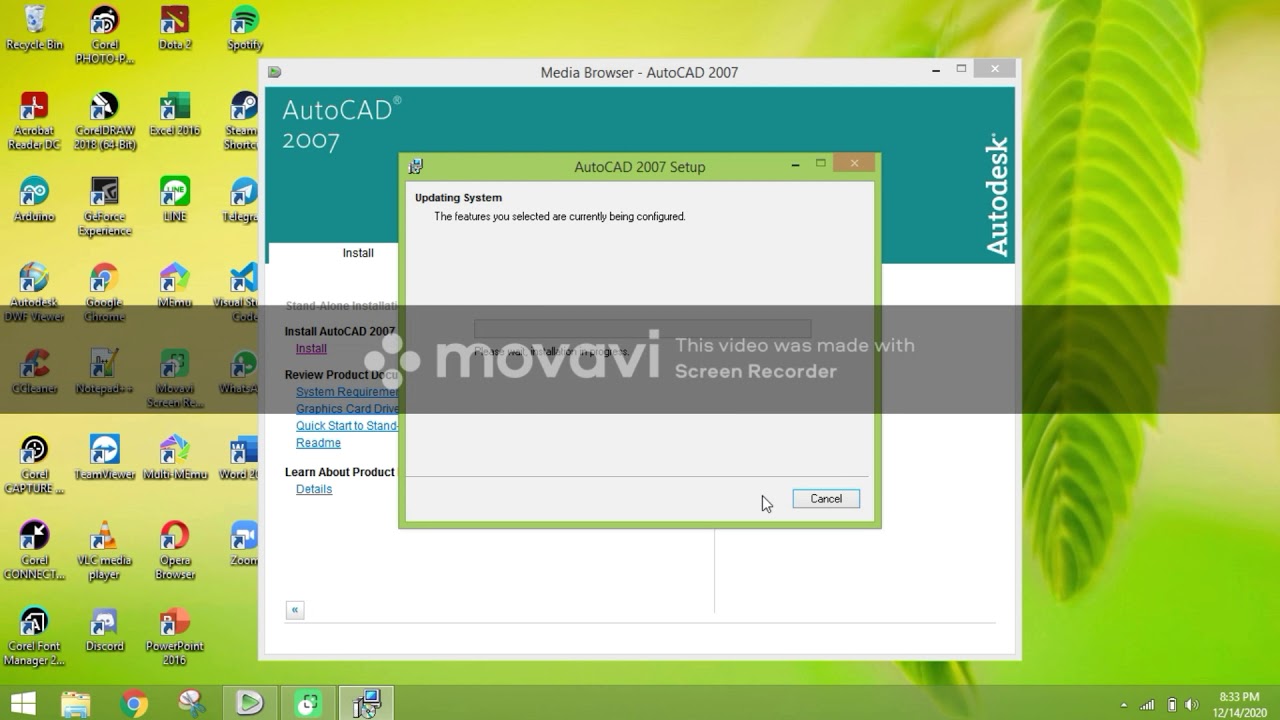 cara install autocad 2007 di windows 8 - YouTube