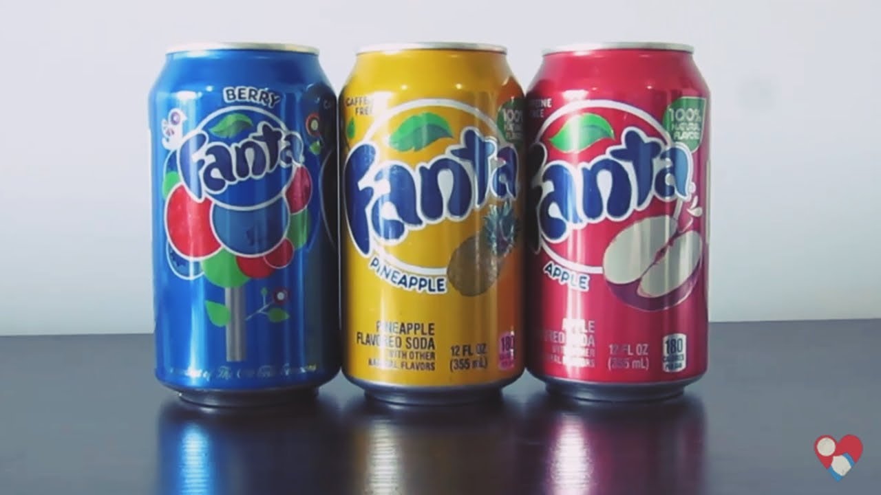 Experimentando Fantas de sabores diferentes na Rússia - YouTube