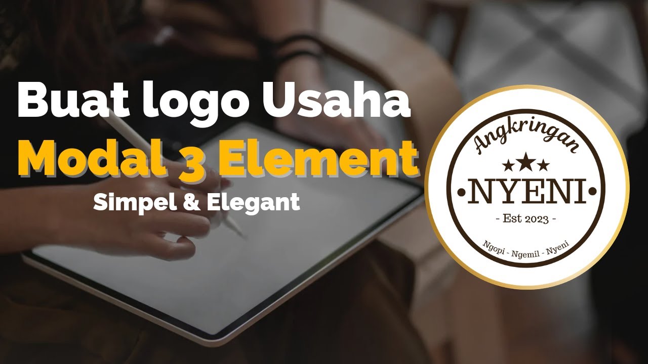 Buat Logo Usaha di Canva Modal Tiga Element - YouTube