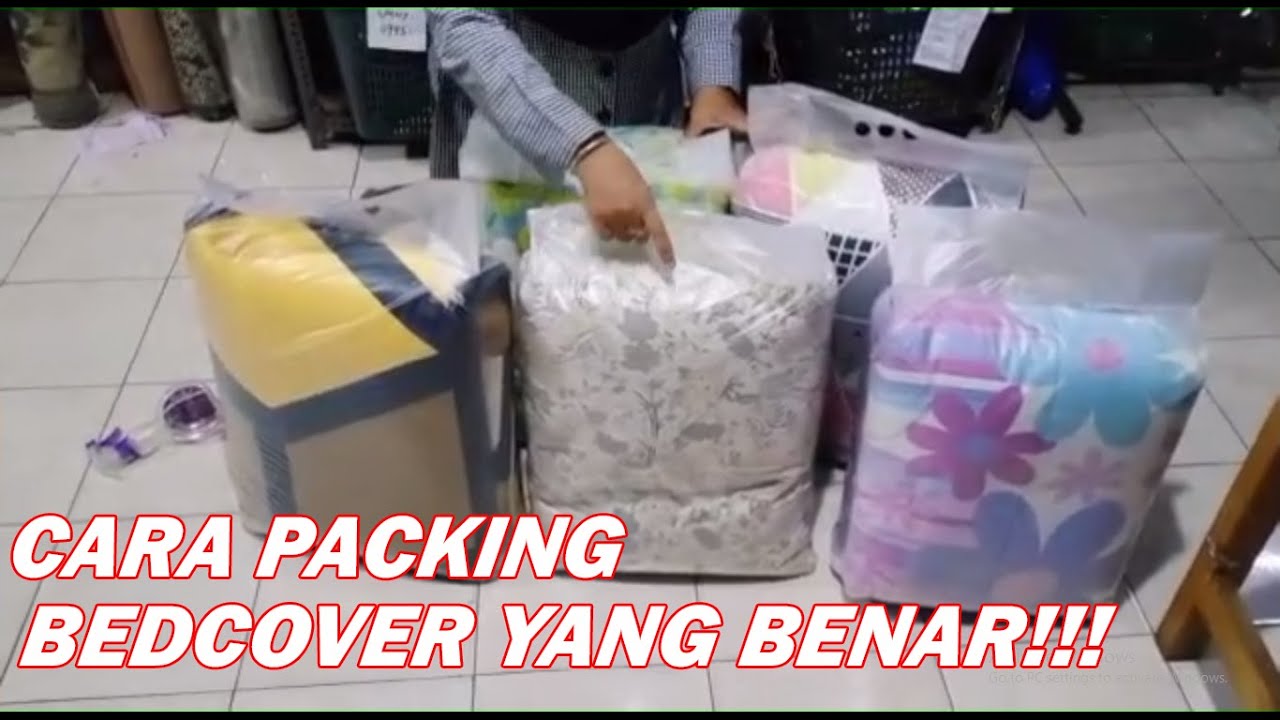 CARA PACKING BEDCOVER DAN SELIMUT LAUNDRY SATUAN!!! MUDAH DAN PRAKTIS ...