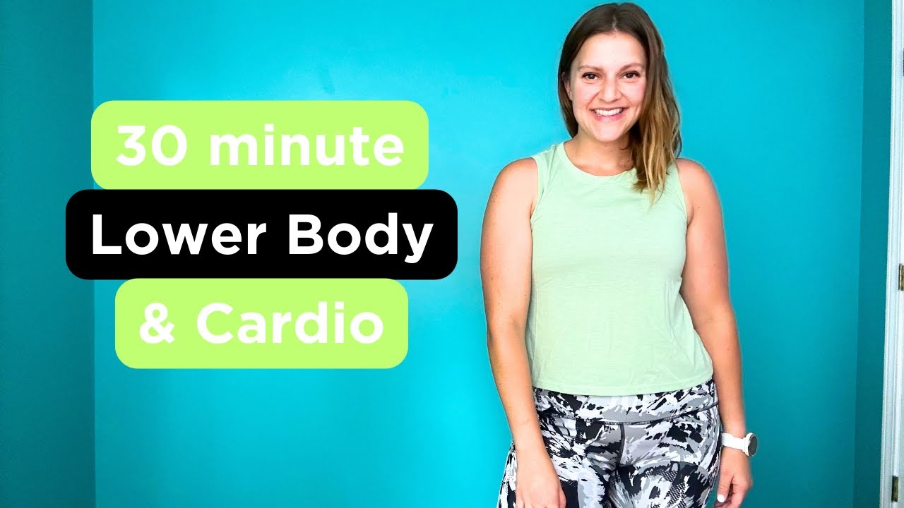 30 Minute Lower Body Strength and Cardio Intervals Workout - At Home ...