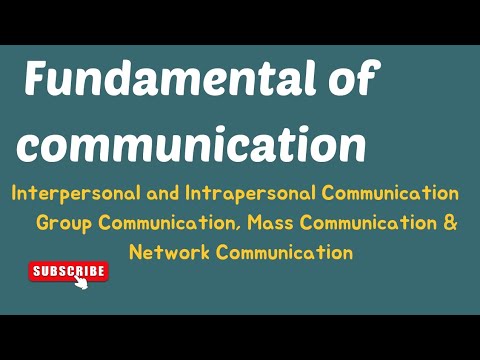 Interpersonal & Intrapersonal Communication | Group, Mass & Network ...
