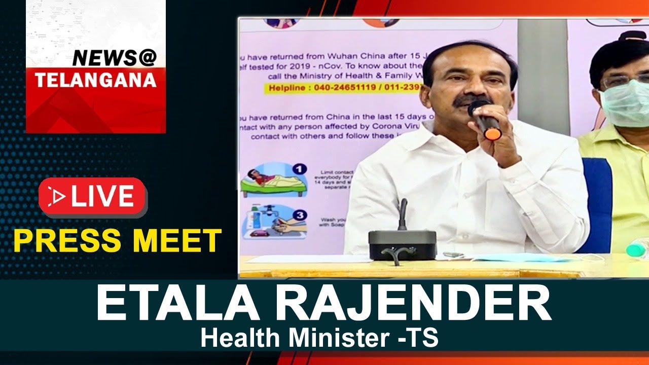 ETALA RAJENDER MINISTER PRESS MEET LIVE__23-04-2020 - YouTube