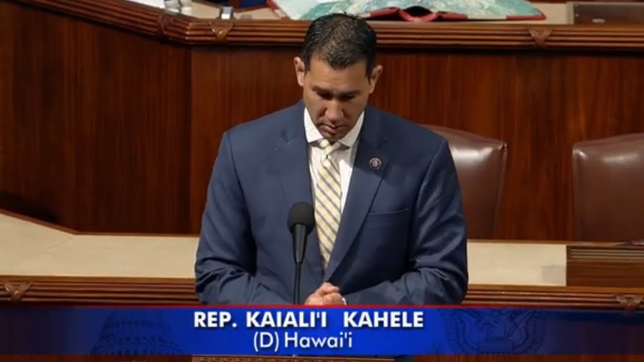 Congressman Kahele speaks on the House Floor to introduce H.R. 9614 ...