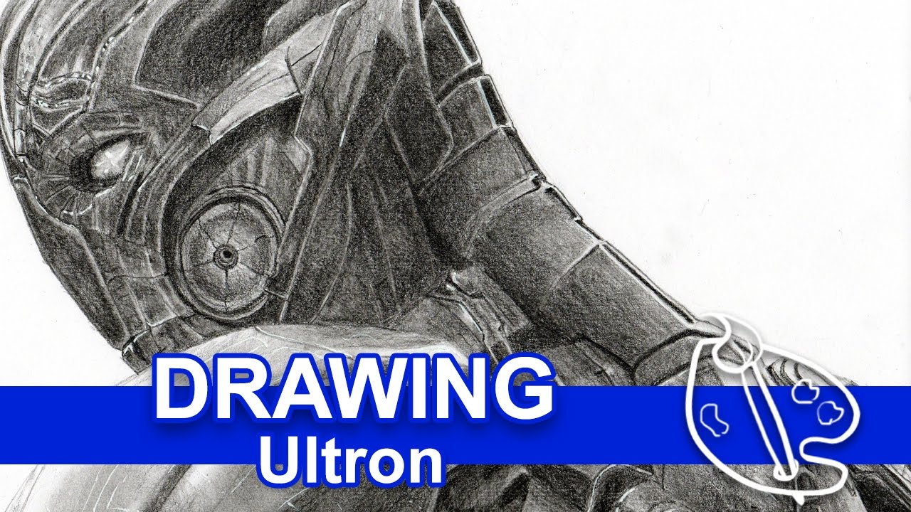 Drawing w Pencils: Ultron Portrait - YouTube