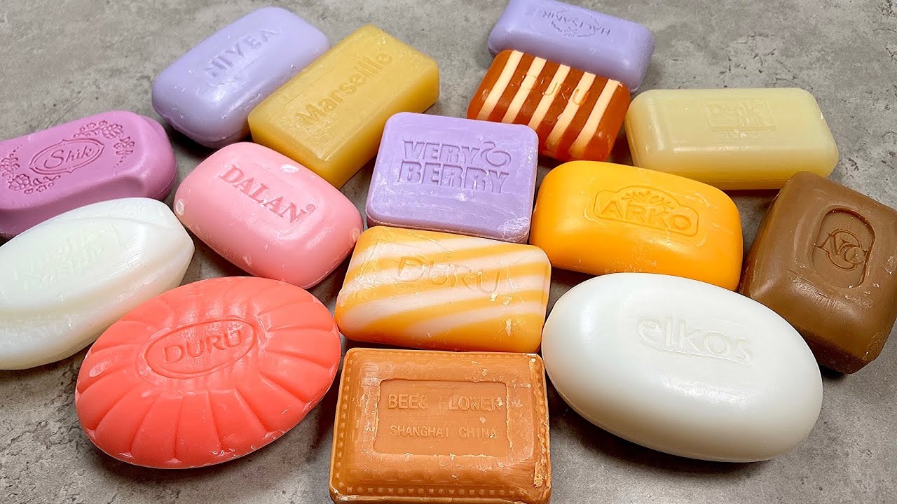 SOAP CUTTING 💛 SOAP CRUNCH - YouTube