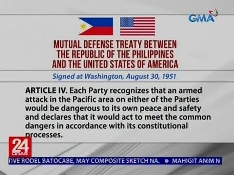 Mutual Defense Treaty ng Pilipinas at Amerika, pinare-review ni Defense ...