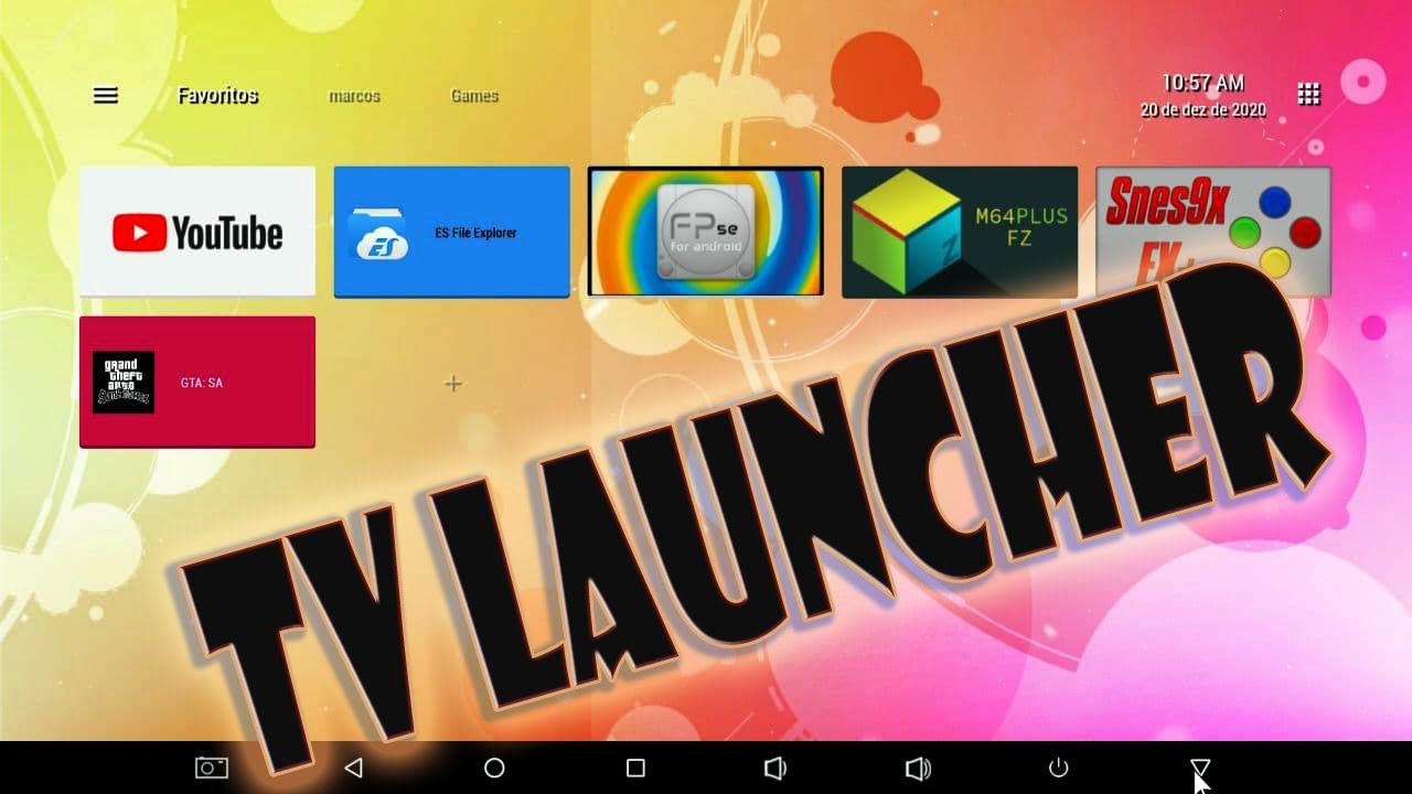 Launcher para Tv Box: TvLauncher - YouTube