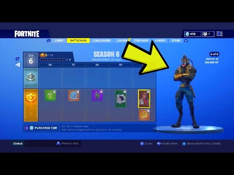 FORTNITE SEASON 6 BATTLE PASS SHOWCASE! ALL NEW SKINS, MUSIC, EMOTES ...