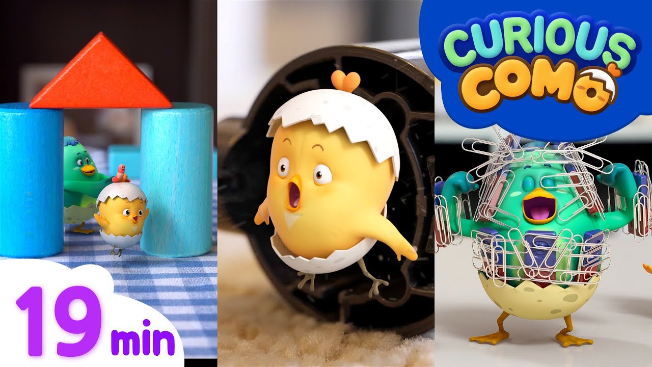 Curious Como | The Vacuum cleaner + More 19min | Cartoon video for kids ...