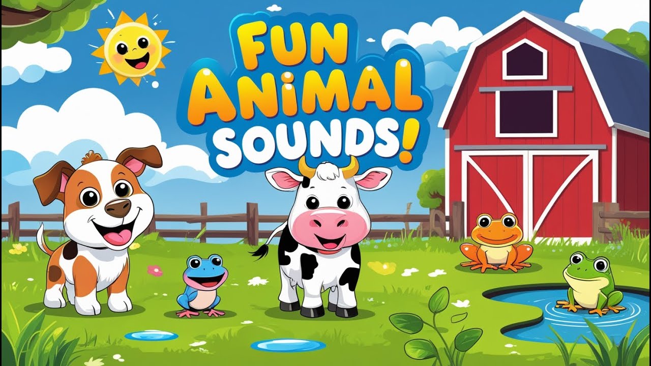 Animal Sounds Song for Kids | Fun Farm & Wild Animal Noises ...