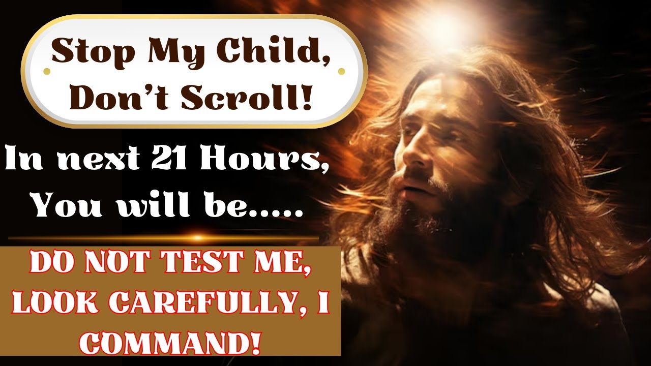 GOD SAYS : DO NOT TEST ME BY IGNORING THIS MESSAGE | God Message now ...
