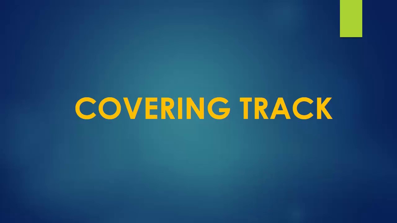 What does a Hacker Do Phase Covering Tracks - YouTube