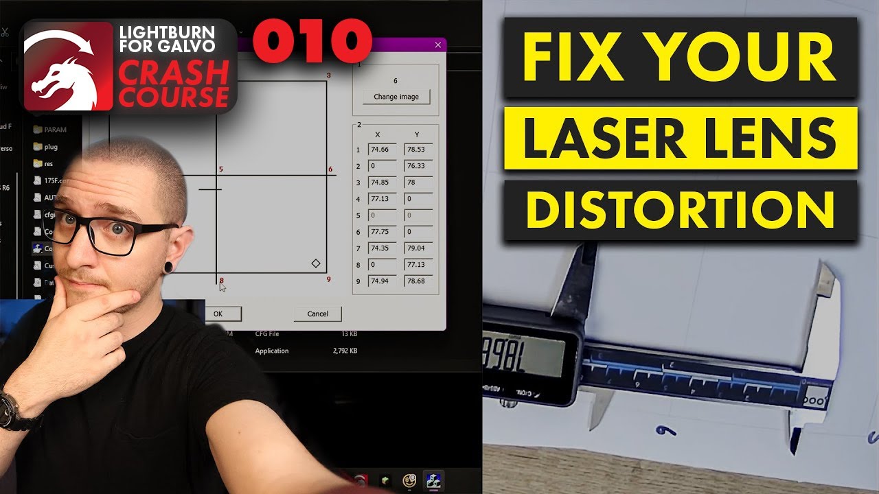 FIX your Galvo Laser F-Theta Lens Distortion with Ezcad Corfile - YouTube