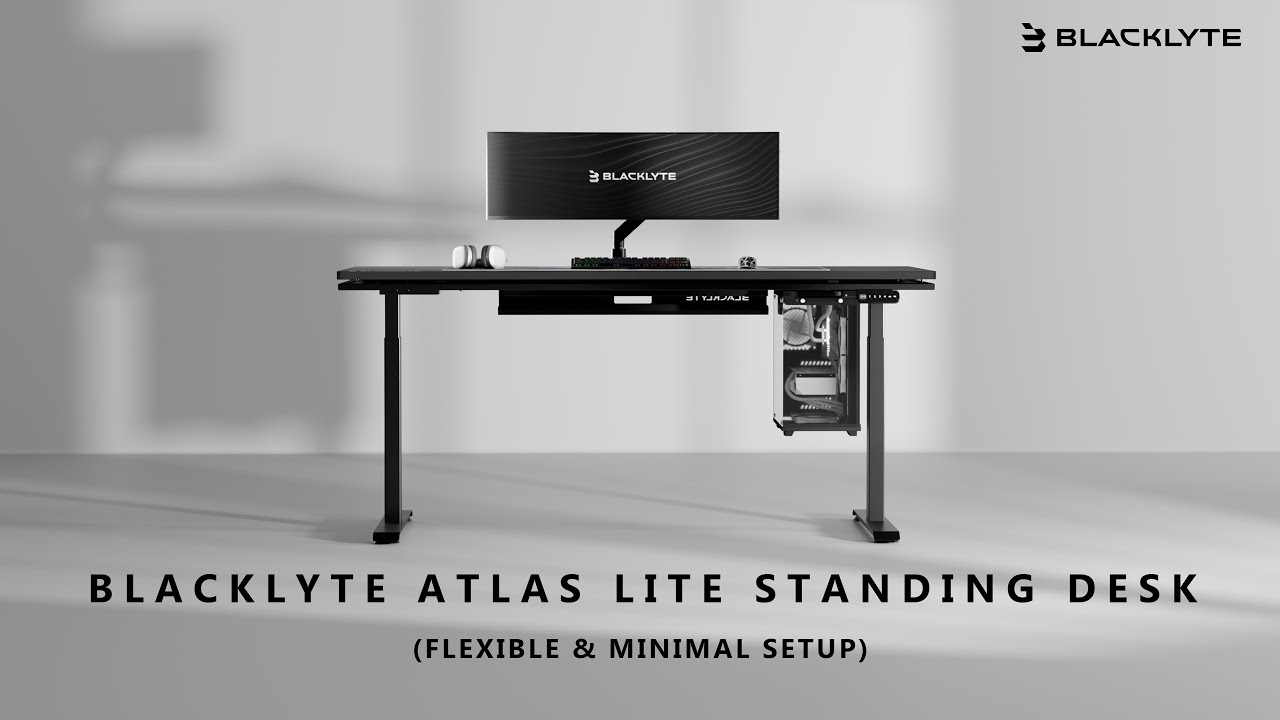 How to Assemble the Blacklyte Atlas Lite Standing Desk | Unboxing ...