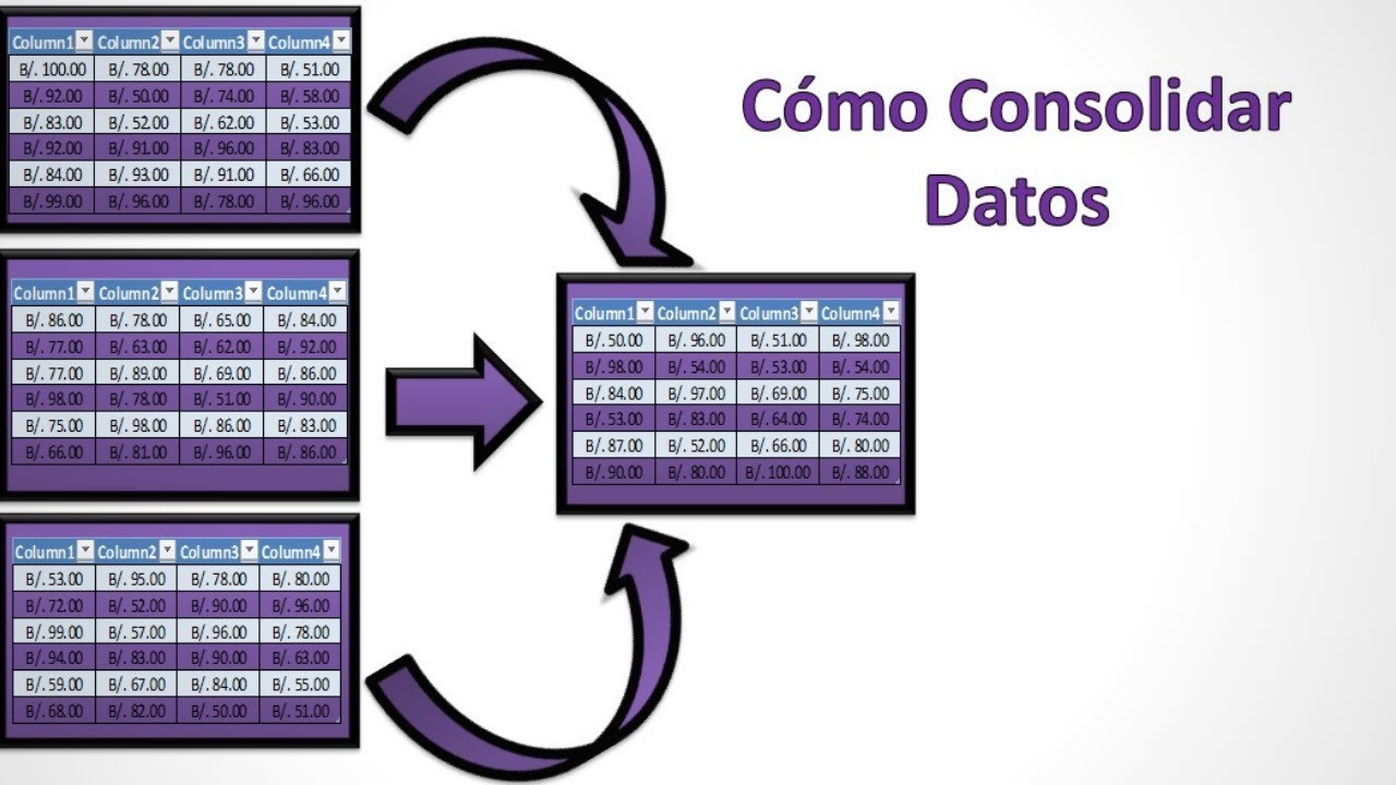 Consolidar Datos en Excel - Office 365 - YouTube